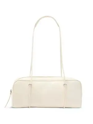 By Far Kimberly Leather Shoulder Bag - Neutrals