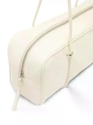 By Far Kimberly Leather Shoulder Bag - Neutrals