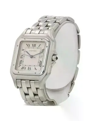 Cartier 1990s Panthère Stainless Steel Roman Numeral Watch