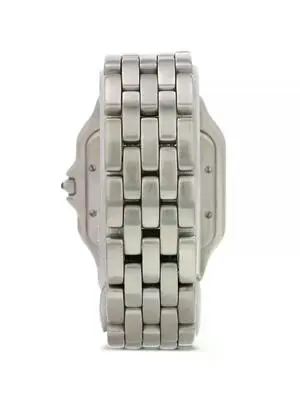 Cartier 1990s Panthère Stainless Steel Roman Numeral Watch