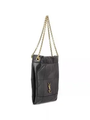 Saint Laurent Quilted Bucket Bag With Chain Detail