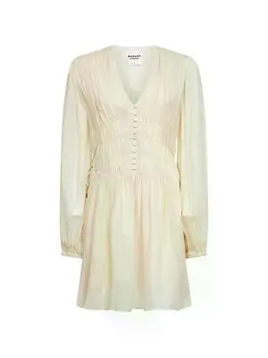 Isabel Marant Étoile Shirred Button Dress - Neutrals