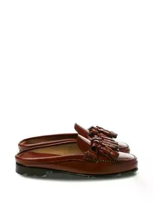 Hereu Tassel Mules - Brown