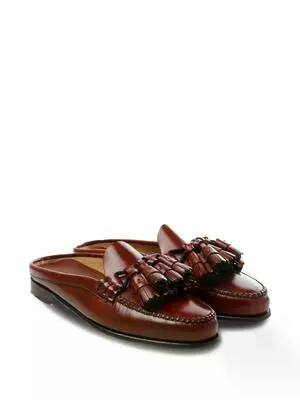 Hereu Tassel Mules - Brown