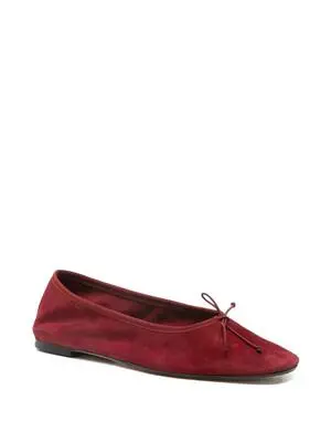 AeydĒ Tiby Suede Ballerinas - Red