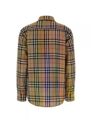 Burberry Embroidered Check-pattern Shirt
