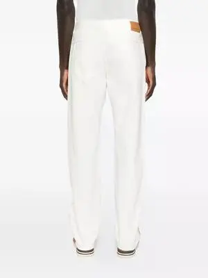 MARANT Lewys Embroidered Jeans - Neutrals