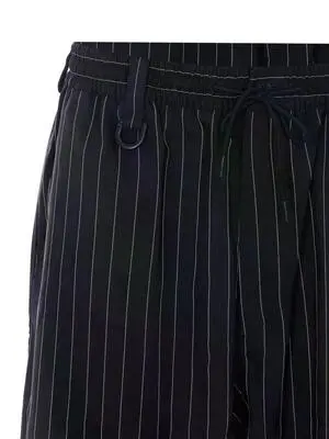 Y3 Striped Trousers - Black