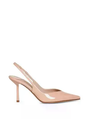 LE SILLA Pointed-toe Slingback Pumps - Neutrals