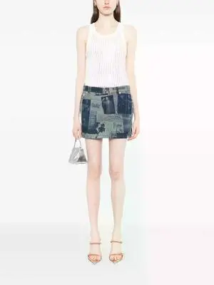 JEAN PAUL GAULTIER Newspaper Print Mini Skirt
