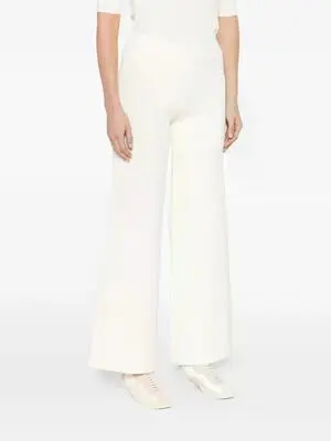 Max Mara Palazzo Pants With Lace Trim