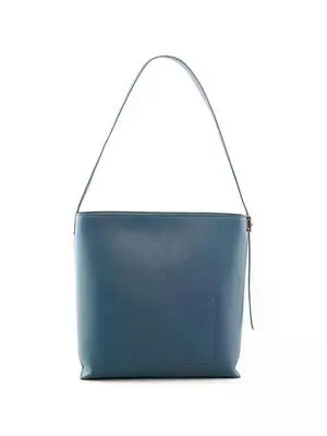 COCCINELLE Pebbled Leather Shoulder Bag - Blue