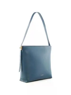 COCCINELLE Pebbled Leather Shoulder Bag - Blue