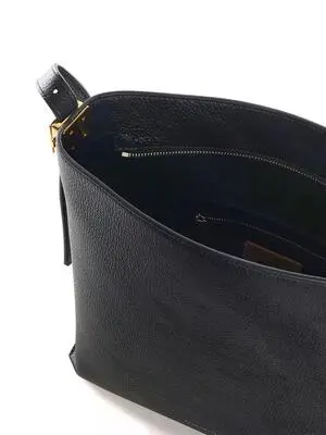 COCCINELLE Leather Shoulder Bag With Detachable Strap - Black