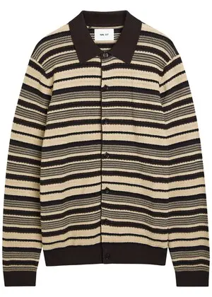Nn07 Nolan Striped Cotton Polo Shirt - Multicoloured 1