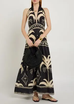 Johanna Ortiz Patterned Cotton Maxi Dress
