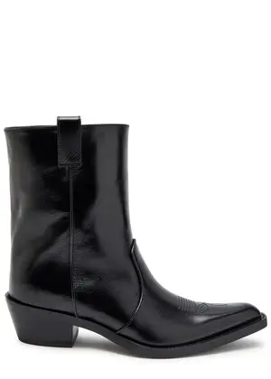Khaite Clive 35 Leather Ankle Boots