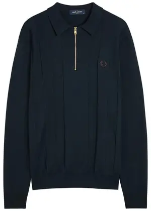 Fred Perry Striped Knitwear For Men