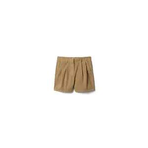 Miu Miu Gabardine Bermuda Shorts - Khaki