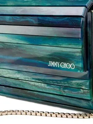 JIMMY CHOO Sweetie Chain Clutch Bag - Blue