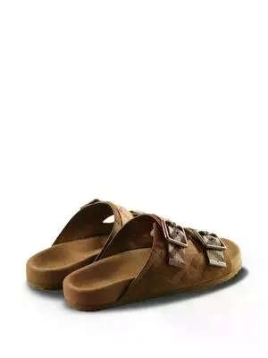 Burberry Buckle Check Strap Sandals