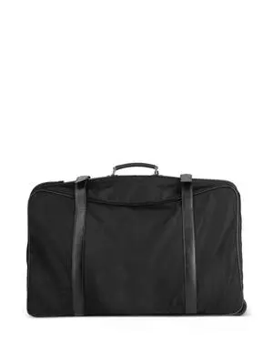 Prada Leather-trim Luggage Bag