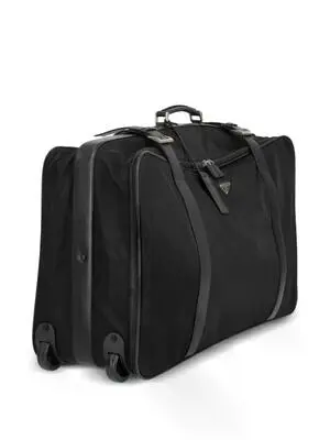 Prada Leather-trim Luggage Bag