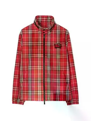 Burberry Equestrian Knight Check Jacket - Red