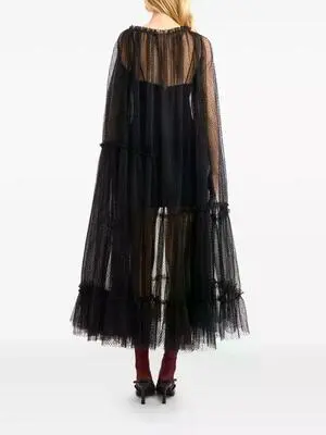 GEMY MAALOUF Dotted Tulle Midi Dress