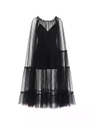 GEMY MAALOUF Dotted Tulle Midi Dress