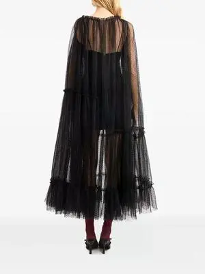 GEMY MAALOUF Dotted Tulle Midi Dress