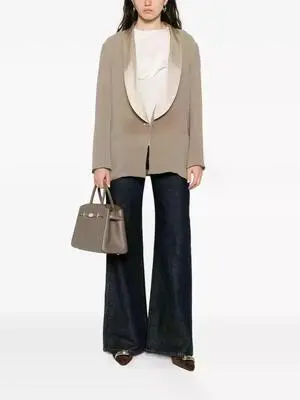 Alberta Ferretti Shawl-lapel Single-button Blazer
