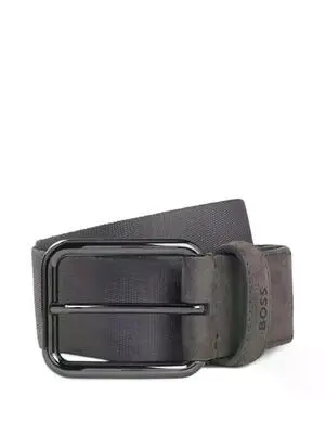 BOSS Leather Belt - Grey