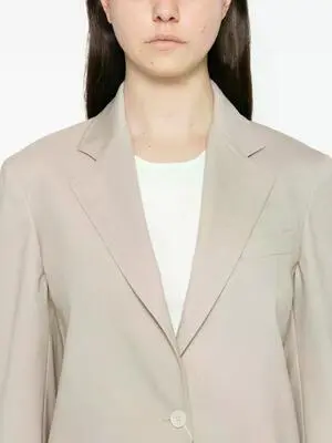 Max Mara Buttoned Blazer With Patch Pockets