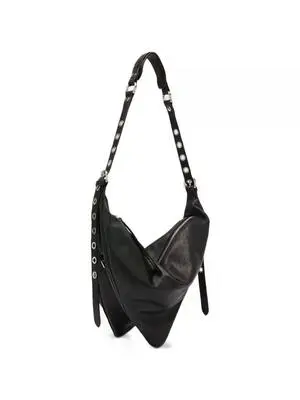 By Far Trayana Leather Crossbody Bag - Black