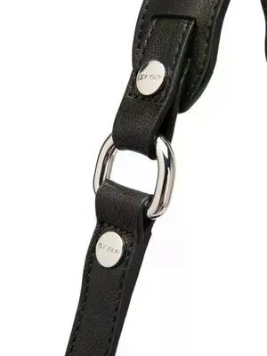 By Far Trayana Leather Crossbody Bag - Black