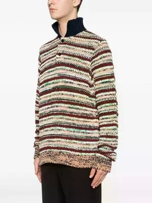 Sacai Striped Polo Knitwear