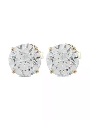 LB EXCLUSIVE 14k Yellow 5.0ct Lab-grown Diamond Stud Earrings - Gold