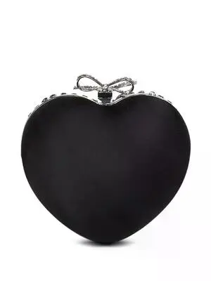 SELF-PORTRAIT Crystal-embellished Heart-shaped Mini Bag