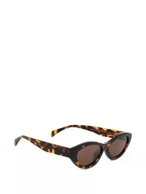 ANINE BING Oval-frame Sunglasses