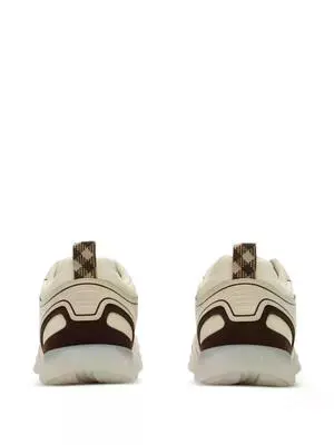 Burberry Equestrian Appliqué Sneakers - Neutrals