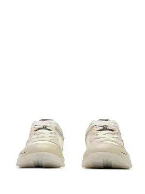 Burberry Equestrian Appliqué Sneakers - Neutrals