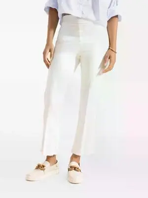 Avenue Montaigne Leo Flared Trousers - White
