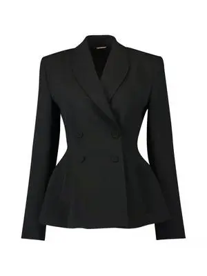 Alexis Helen Double-breasted Blazer - Black