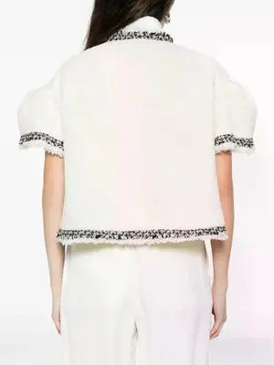 Sacai Fringed Tweed Jacket