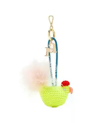 Rosantica Gallinella Charm Keyring - Yellow