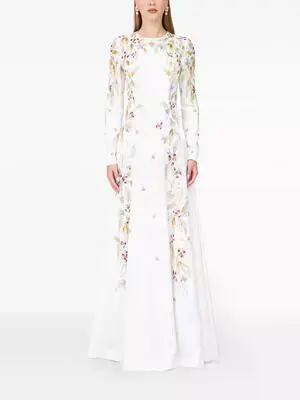 DINA MELWANI Floral-embellished Dress