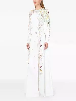 DINA MELWANI Floral-embellished Dress