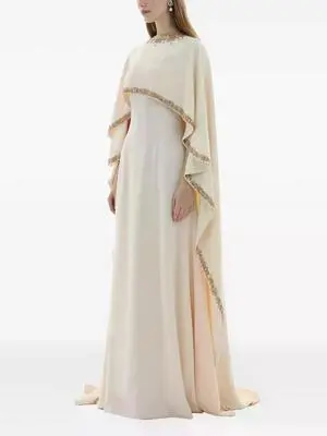 DINA MELWANI Cape Maxi Dress