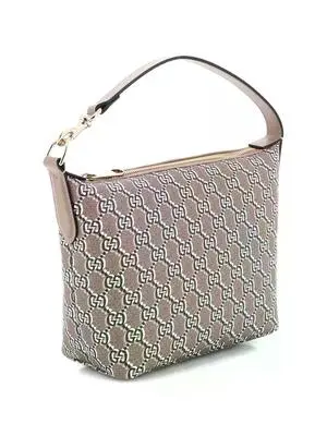 Gucci Ophidia Gg Shadow Coated Canvas Super Mini Hobo Bag - Brown